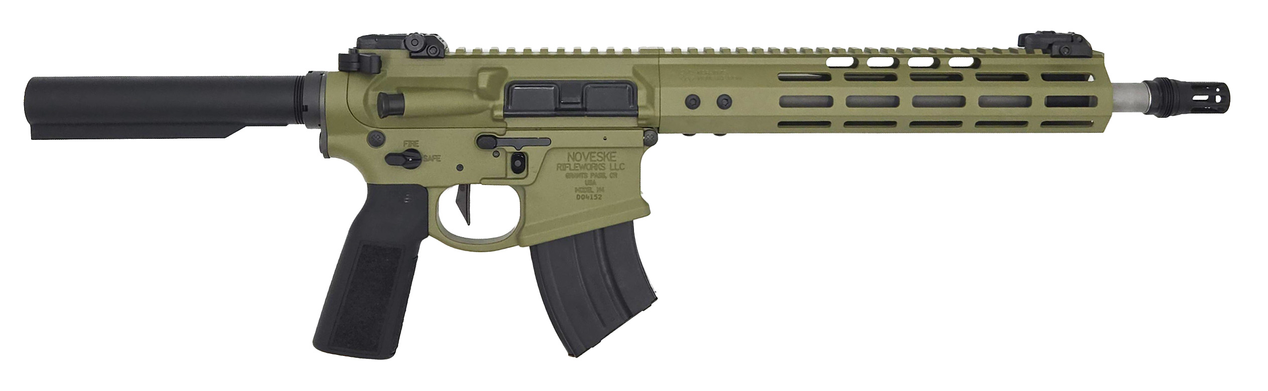 Noveske N4 OG 12.5" 6mm ARC DDF Braceless Pistol FDE