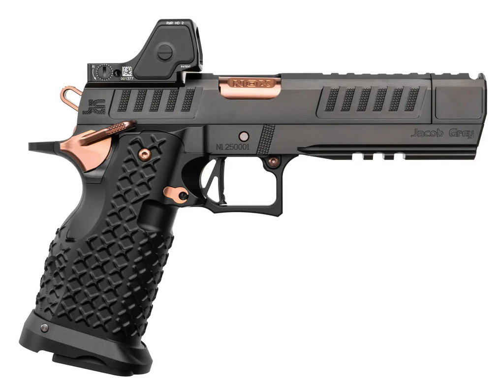 Jacob Grey Nox 9, 5" Ported & Compensated Barrel, Optics Ready, 2x 17rd ...