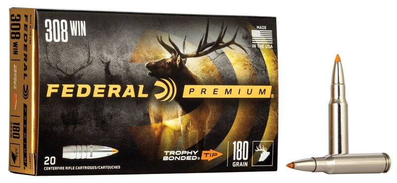 Federal P308TT1 Trophy Bonded Tip .308 WIN 180 Gr Trophy Bonded Tip 20 ...