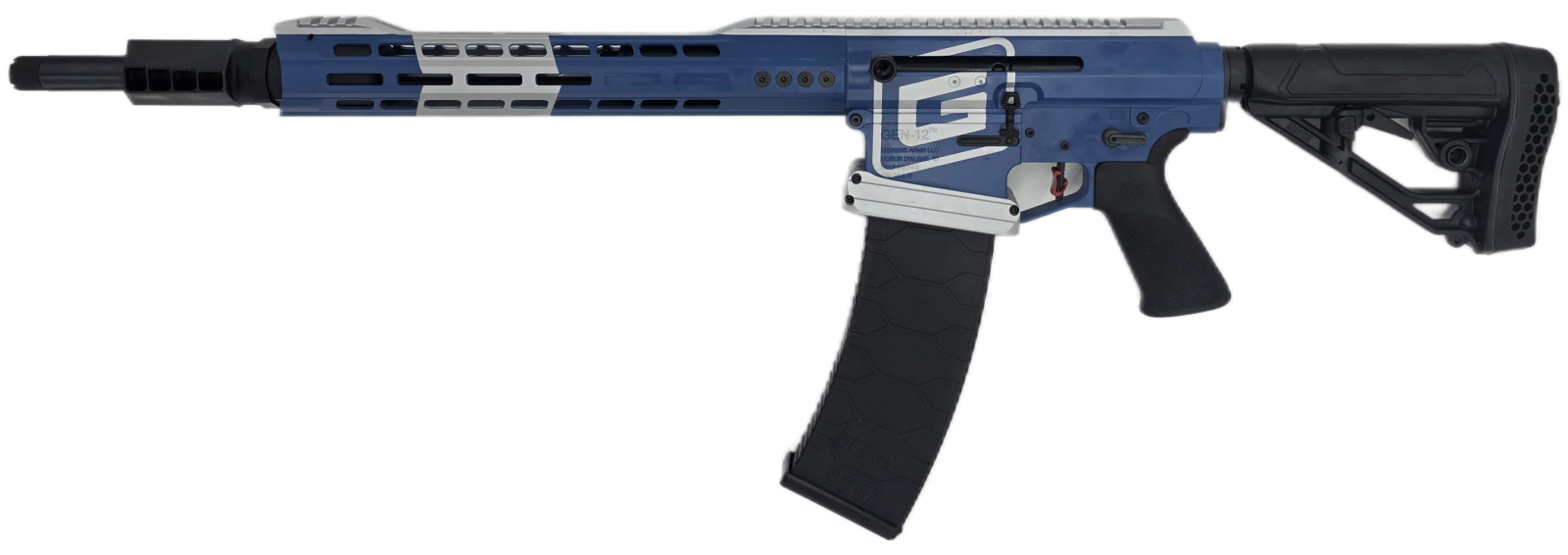 Gen-12 3Gun 12 Gauge Shotgun Blue/Silver - Battlehawk Armory