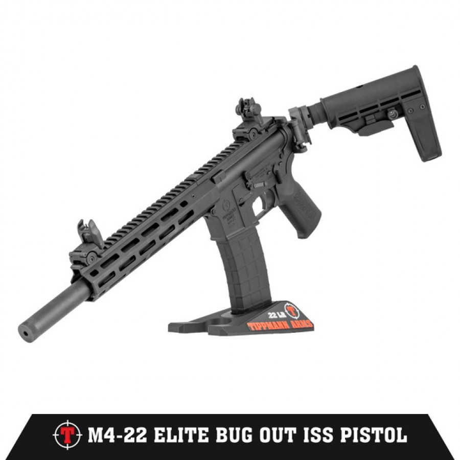 Tippmann Arms M4-22 .22LR 25rd 12" Barrel ELITE BUG OUT ISS Integrally ...