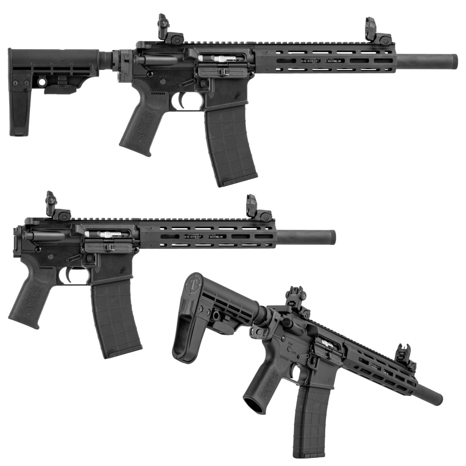 Tippmann Arms M4-22 .22LR 25rd 12" Barrel ELITE BUG OUT ISS Integrally ...