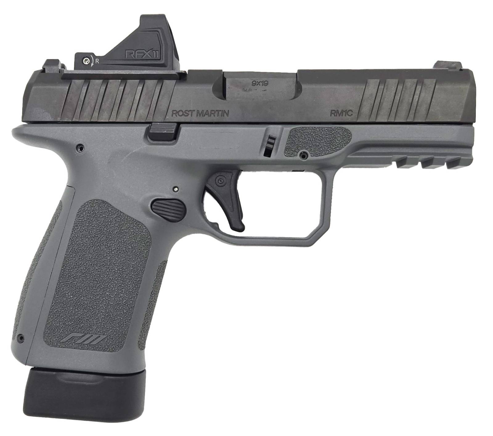 Rost Martin RM1C Compact, 9mm, 4" Barrel, 5 Magazines, RFX11 Green Dot ...