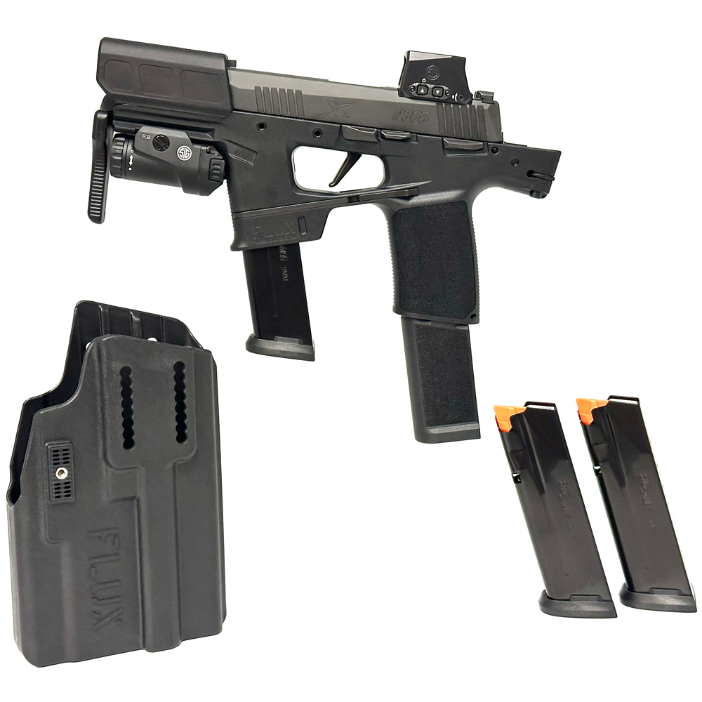 SIG P365-FLUX Sentry 9mm Tactical Pistol – 6" Barrel, Spring Brace ...