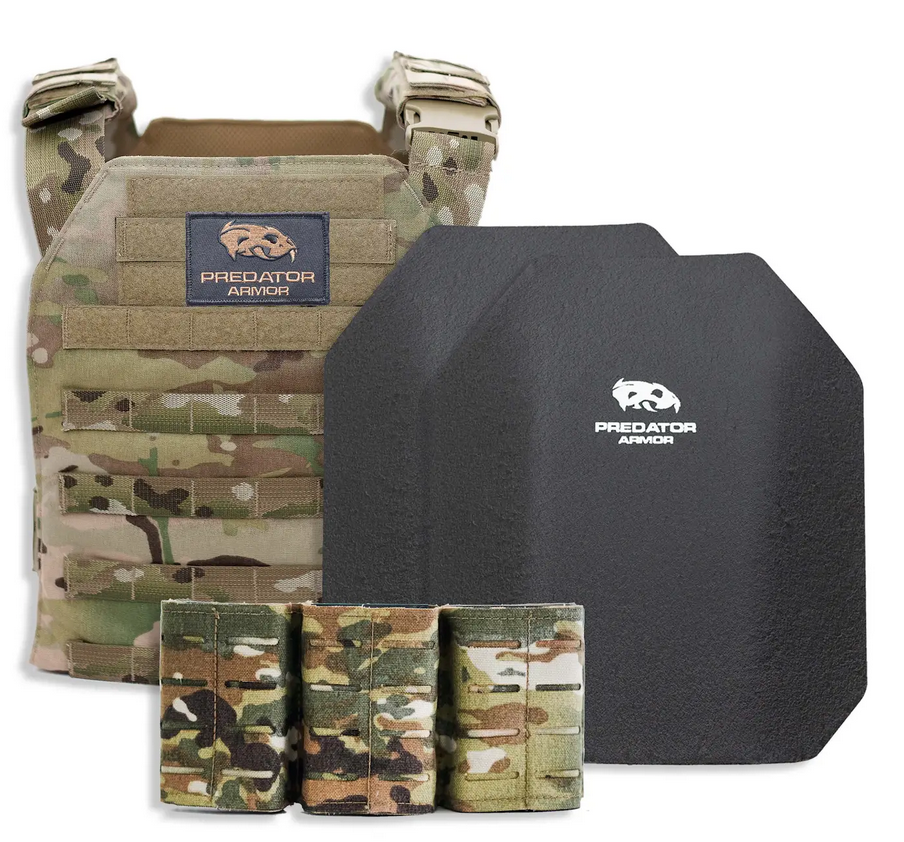 Predator Armor Level III Loaded Bundle - Base Coat - Multi-Cam - Body ...