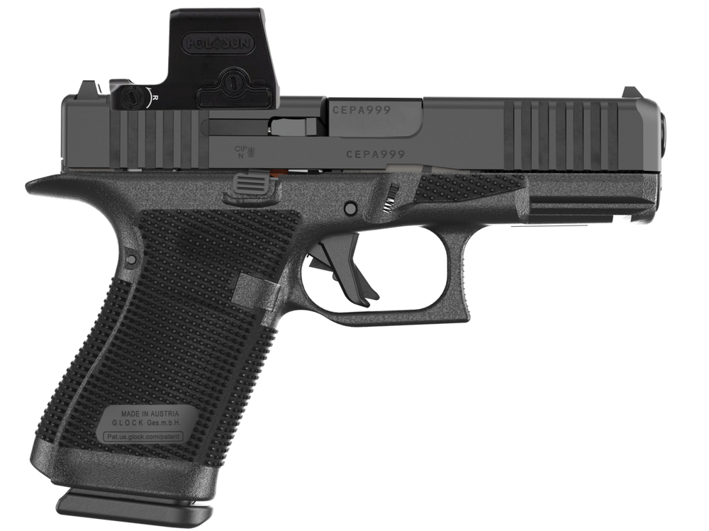 Glock 19 Gen 6, 9mm, 4.02" Barrel, 3- 15rd Magazines, Pistol w/ Holosun ...