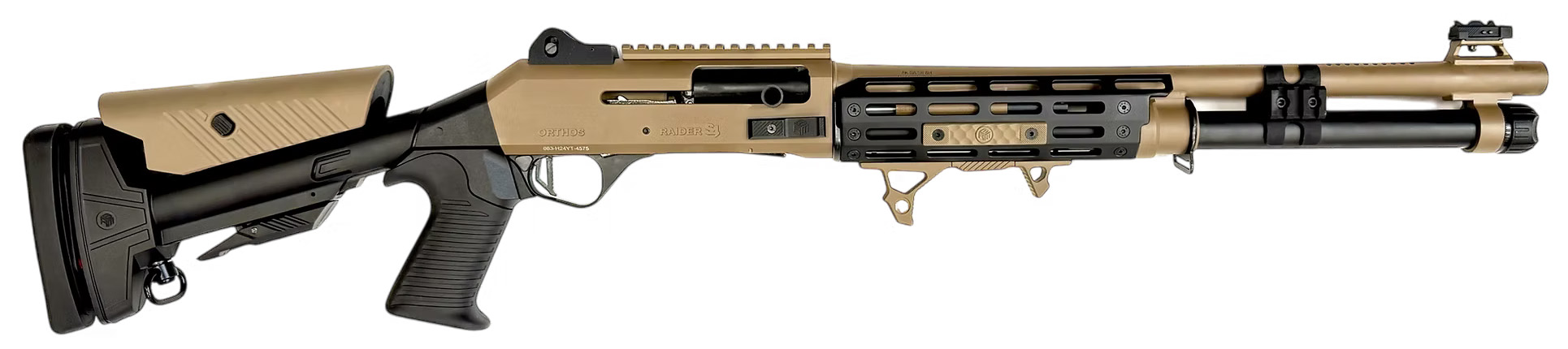Orthos Raider S4 FDE 12GA Semi-Auto Shotgun - Battlehawk