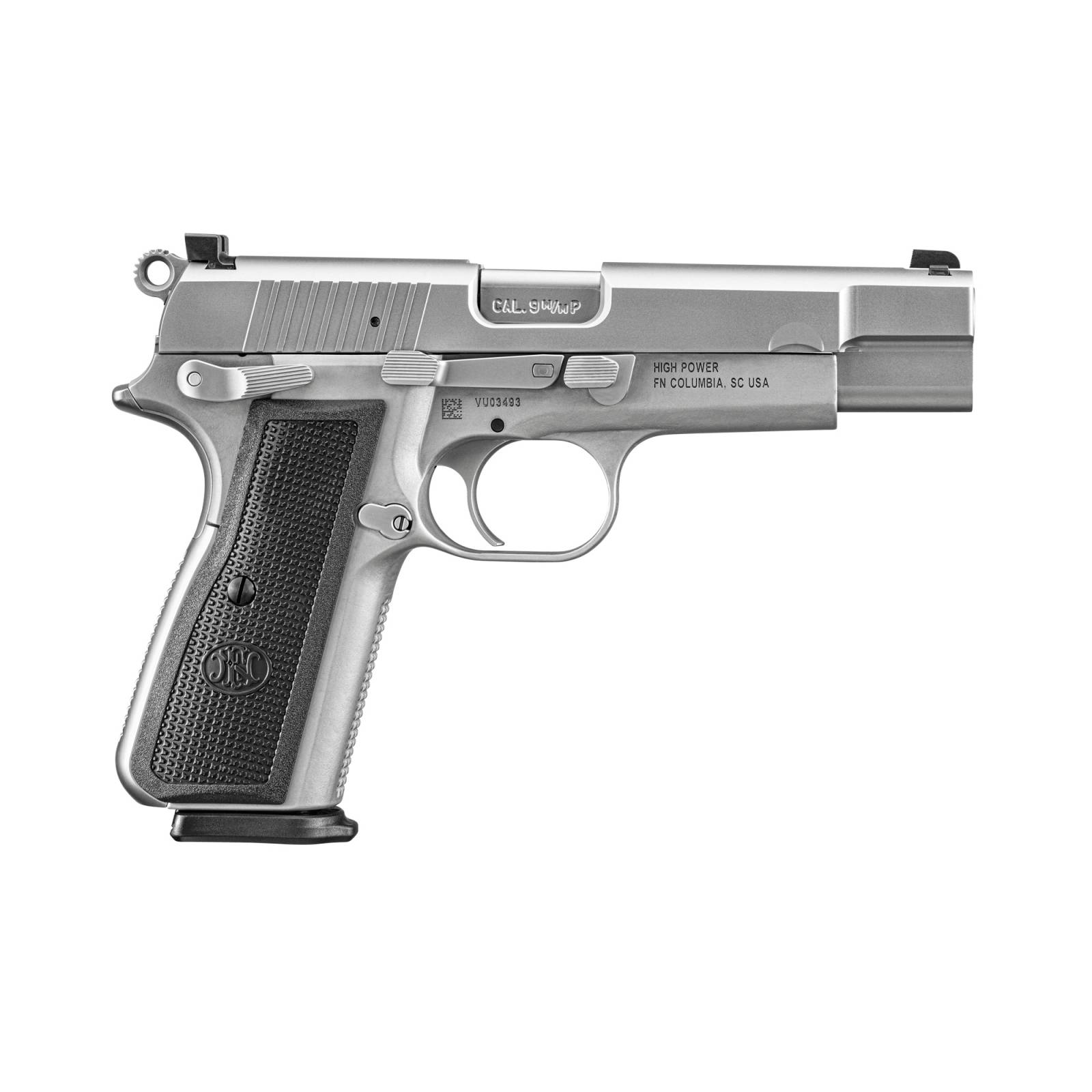 FN High Power 9mm Stainless Steel Pistol