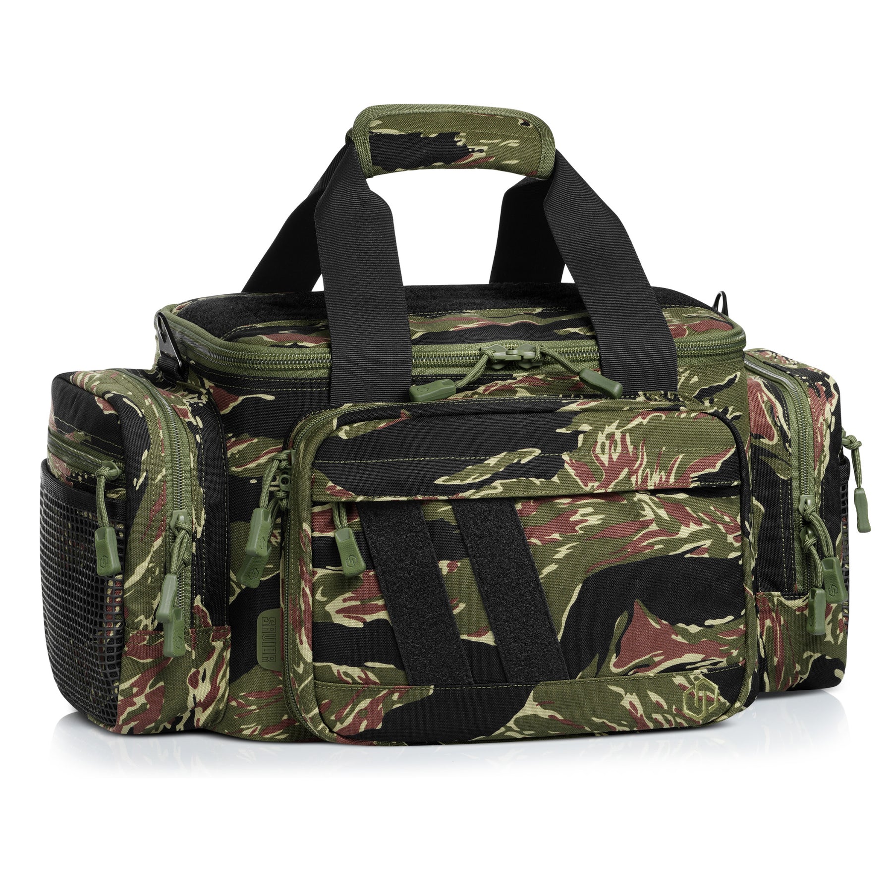 Savior Equipment Specialist Range Bag w/ 3 Pistol Sleeves, Tiger Stripe ...