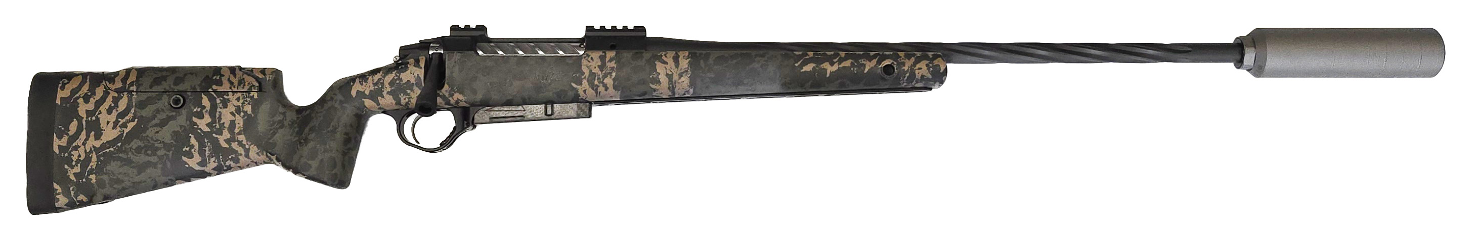 Seekins Precision PH3 7MM PRC 22" Woodland Shadow with Gunwerks 6IX+ Ti ...