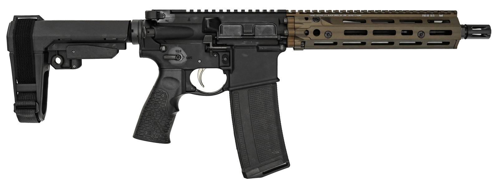 Daniel Defense DD4 MK18 RIII 5.56 | 10.3" RIS III FDE SBA3 32rd Pistol
