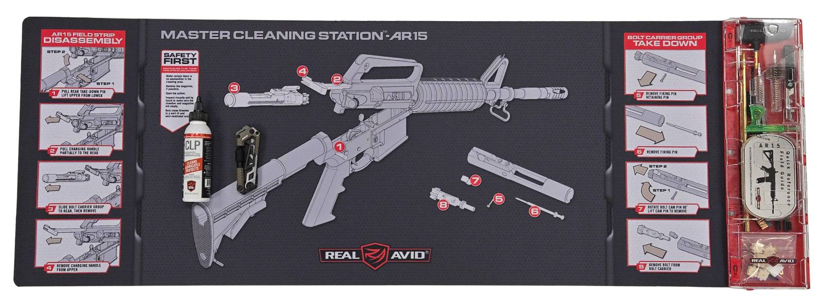 Real Avid AR-15 Maintenance Kit | Cleaning Station Tool Core