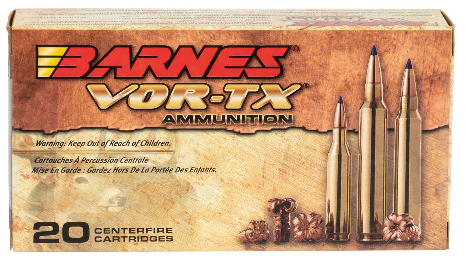 Barnes Bullets 21541 VOR-TX Rifle 308 Win 168 gr Tipped TSX Boat Tail ...