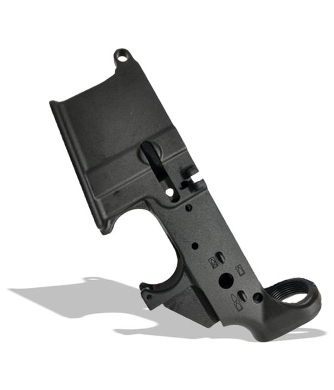 KAK Industry KF-15 Forged AR-15 Stripped Lower, Black - AR Lowers at ...