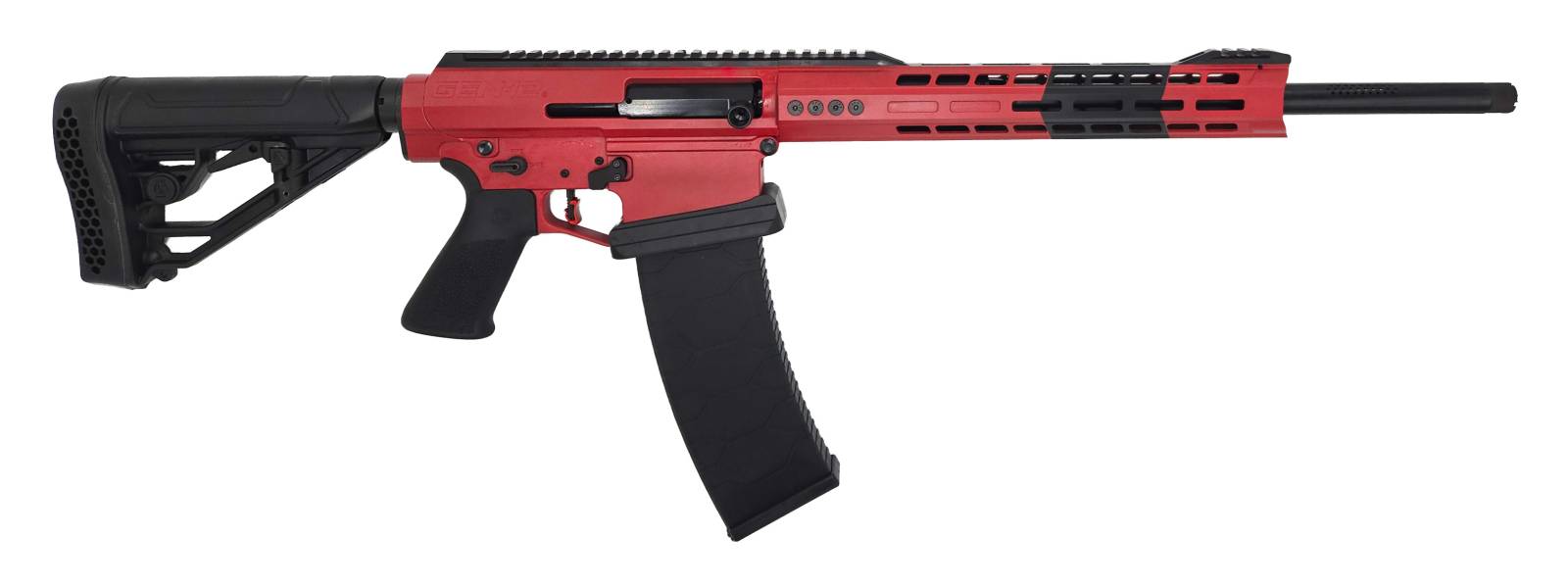 Genesis Arms Gen-12 3Gun, 12 Gauge, 18.6" Barrel, 1-10rd Mag, Red ...