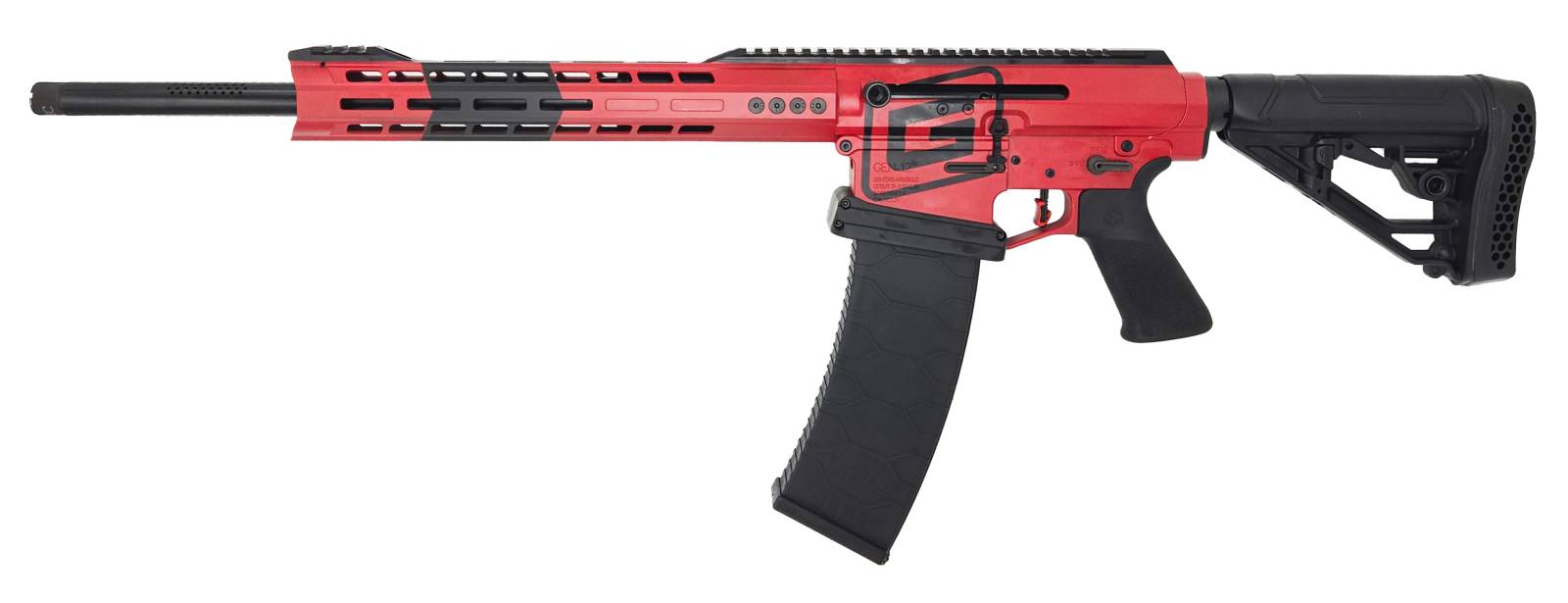 Genesis Arms Gen-12 3Gun, 12 Gauge, 18.6" Barrel, 1-10rd Mag, Red ...